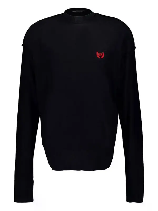Balenciaga Logo-embroidered Sweater