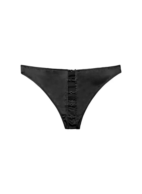 Fleur Du Mal Chelle Luxe Cheeky - Black