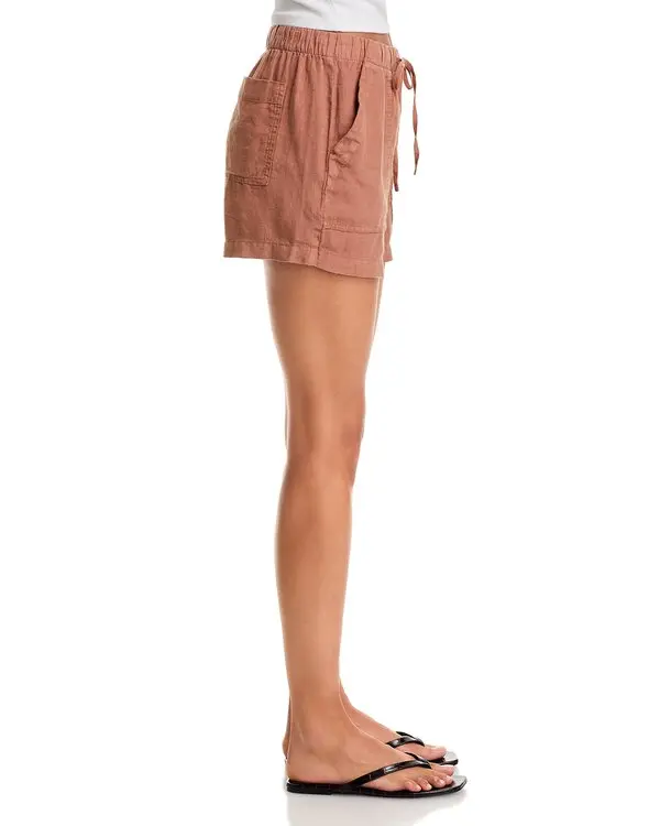 Bella Dahl Linen Drawstring Shorts - Terracotta
