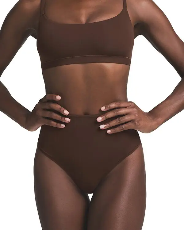 SKIMS Fits Everybody High Waist Thong - Cocoa
