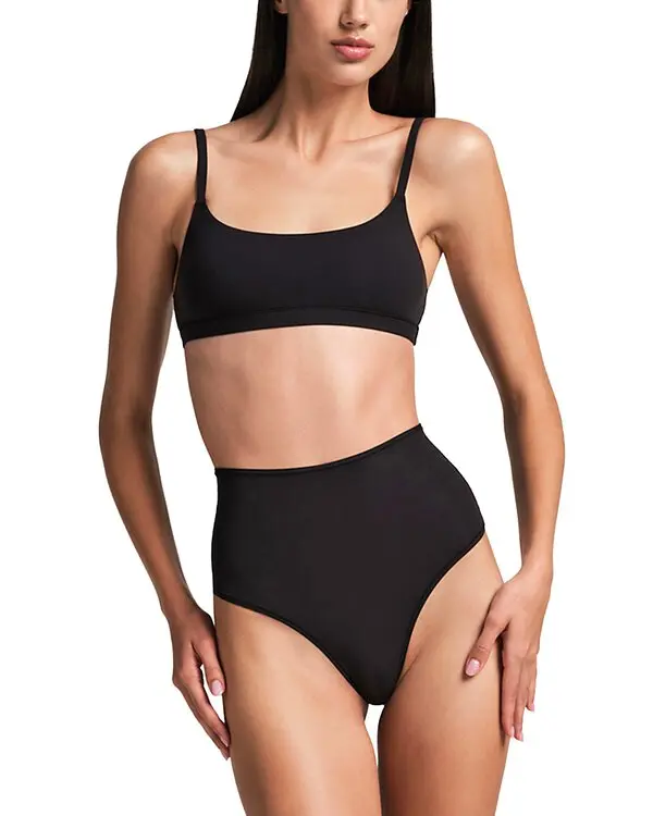 SKIMS Fits Everybody High Waist Thong - Onyx
