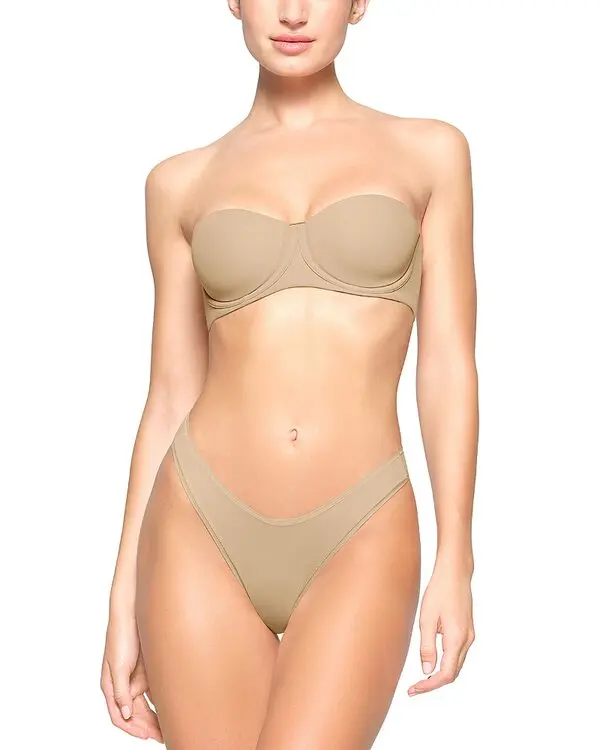 SKIMS Fits Everybody Strapless Bra - Clay