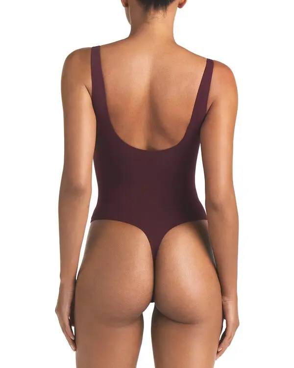 SKIMS Fits Everybody Square Neck Bodysuit - Currant