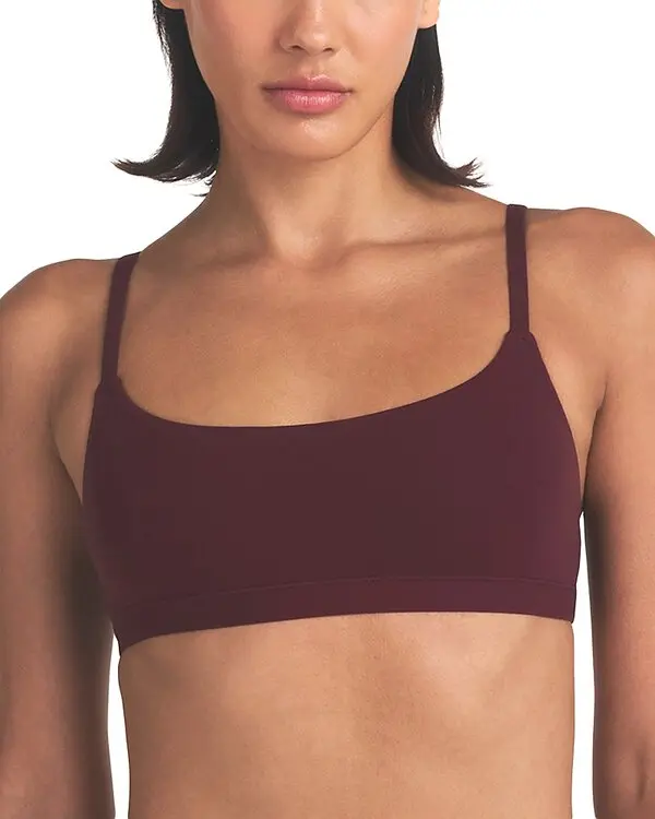SKIMS Fits Everybody Scoop Neck Bralette - Currant