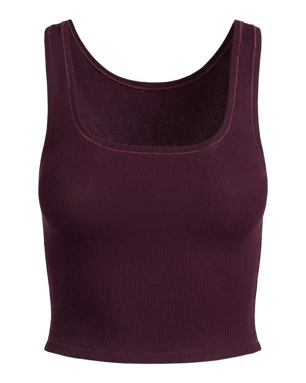 SKIMS Cotton Rib Tank Top - Currant