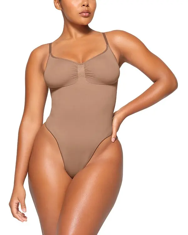 SKIMS Seamless Sculpt Thong Bodysuit - Sienna