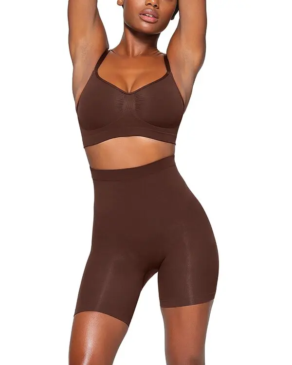 SKIMS Seamless Sculpt Mid Thigh Shorts - Cocoa
