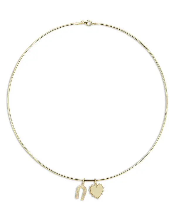 Bloomingdale'S 14k Yellow Wire Chain Collar Necklace