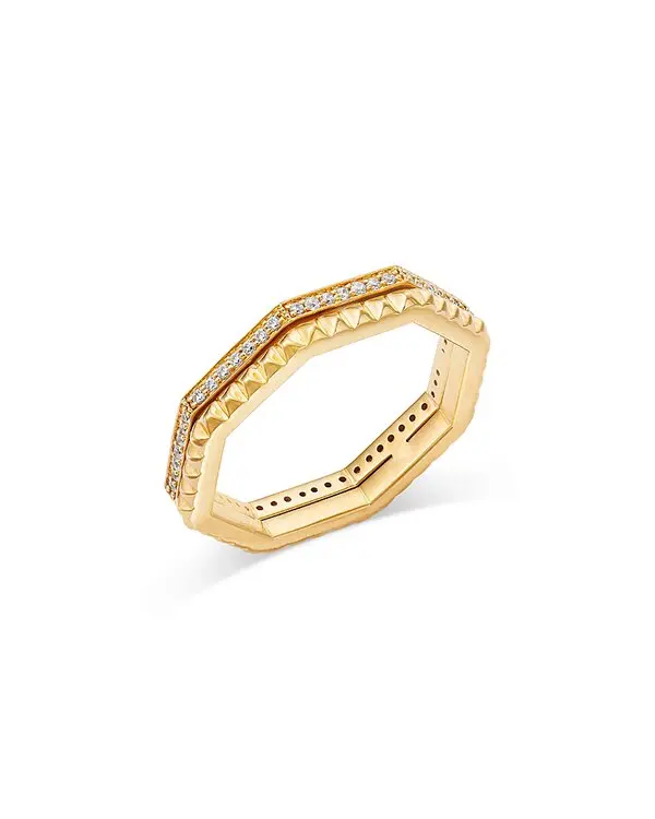 Bloomingdale'S Diamond Octagon Ring In 14k Yellow - Gold