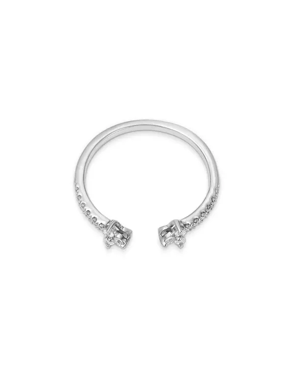 Bloomingdale'S Diamond And 14k Gold Open Trio Ring, 0.2 Tcw