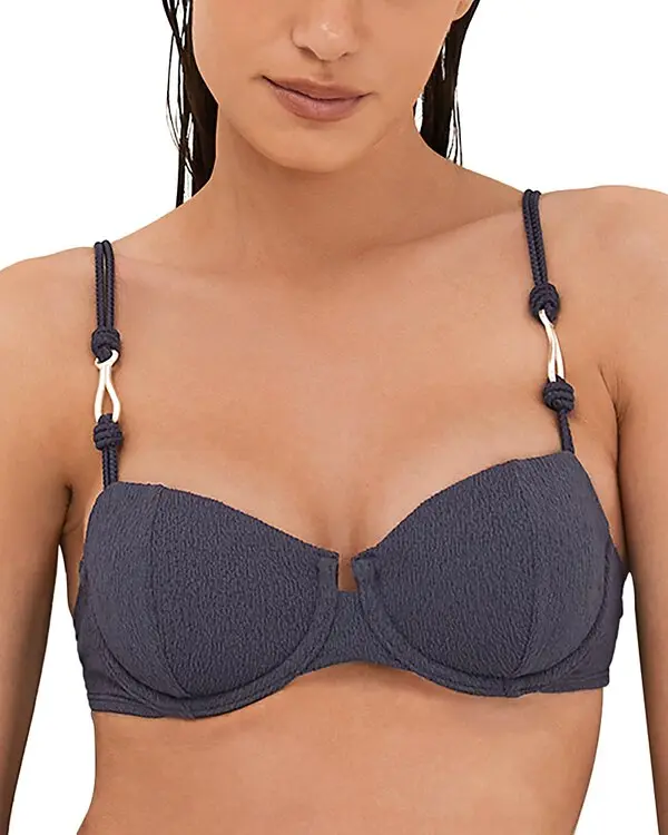VIX PAULA HERMANNY Firenze Alba Nissi Bikini Top - Blue