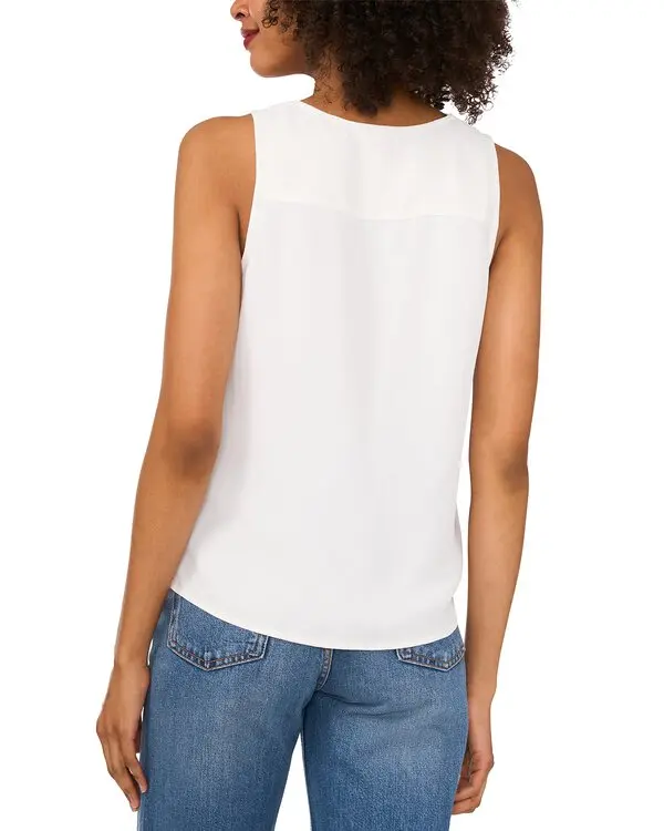 Vince Camuto Wide Crossover Tank - New Ivory