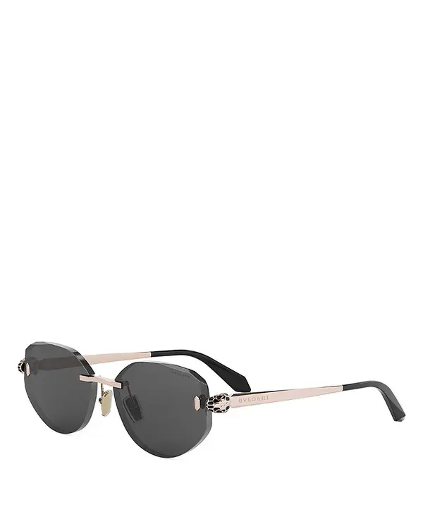 BVLGARI Serpenti Forever Oval Sunglasses - Gold/smoke