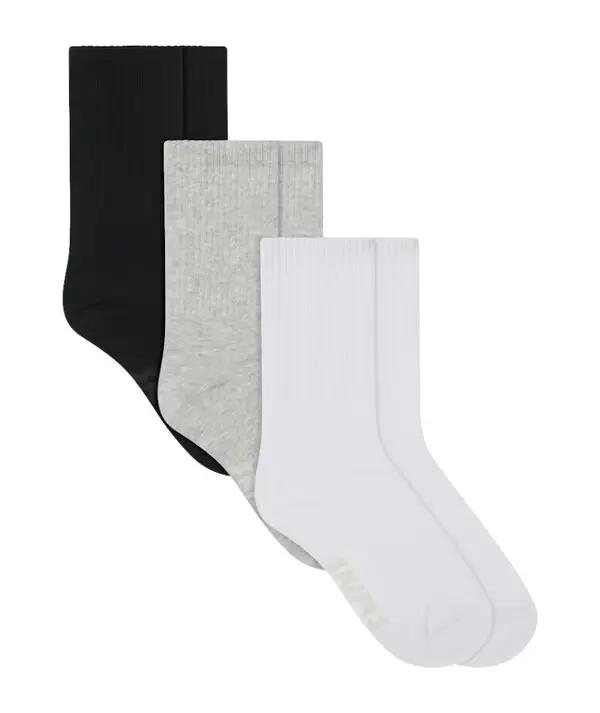 SKIMS Sport Crew Socks Pack Of 3 - Core Multi