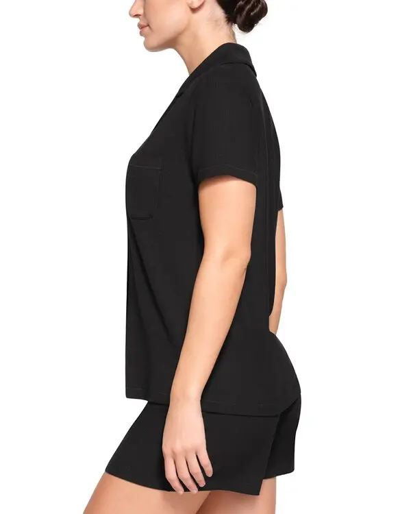 SKIMS Soft Lounge Short Sleeve Pajama Set - Onyx
