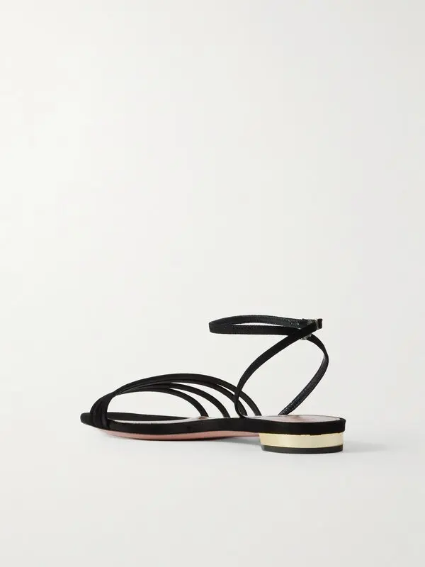 AQUAZZURA Latour Suede Sandals