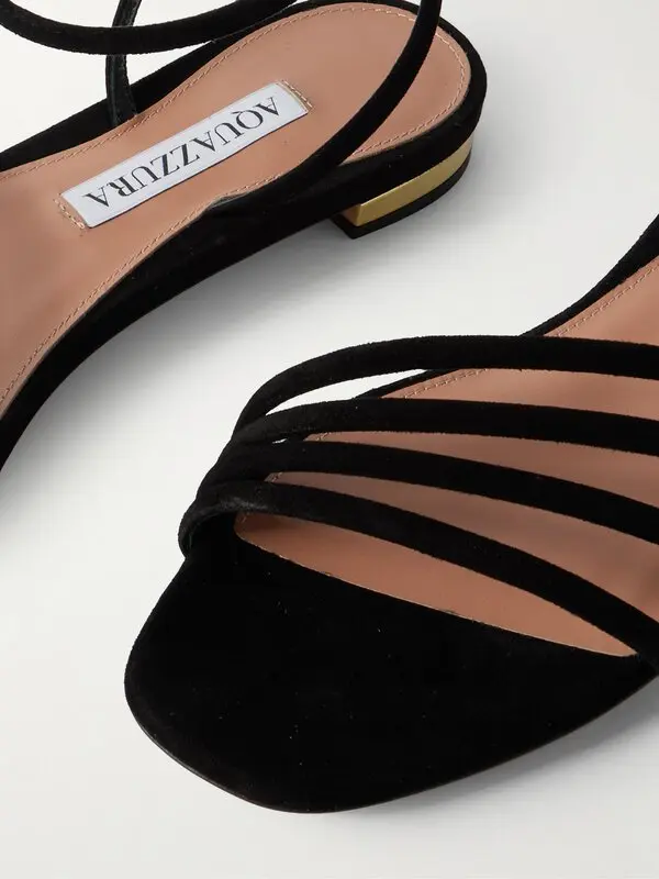 AQUAZZURA Latour Suede Sandals