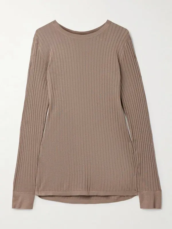 THE ROW Keya Ribbed-knit Sweater