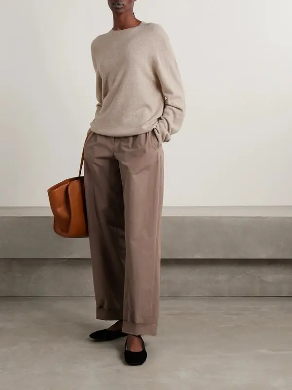 THE ROW Kisaora Cashmere Sweater - Neutrals