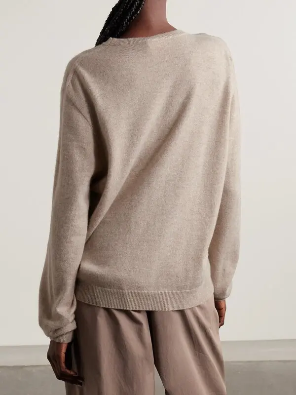 THE ROW Kisaora Cashmere Sweater - Neutrals