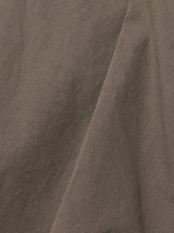 THE ROW Alfidis Pleated Cotton-twill Wide-leg Trousers - Brown