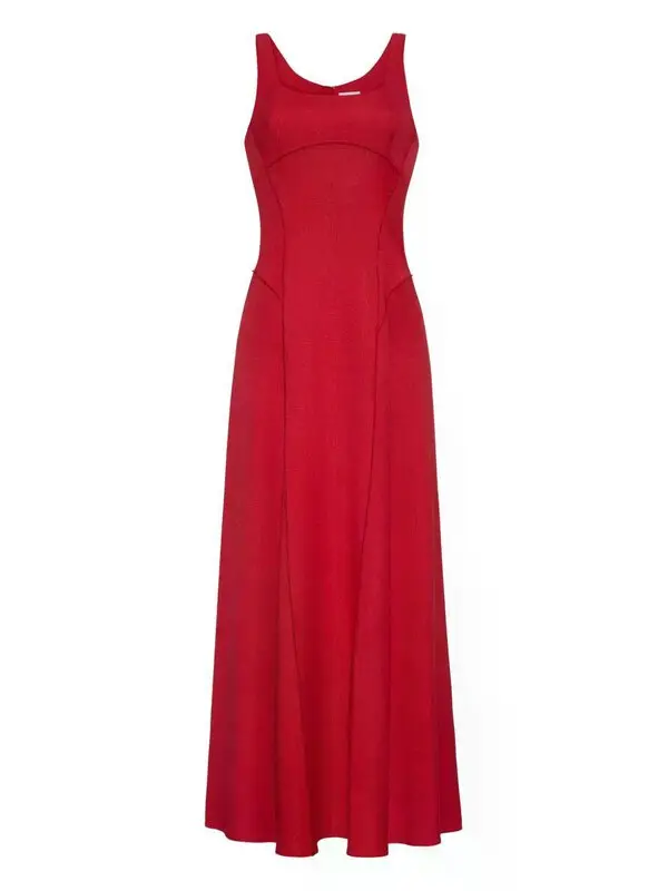Adam Lippes Shay Midi Dress - Red