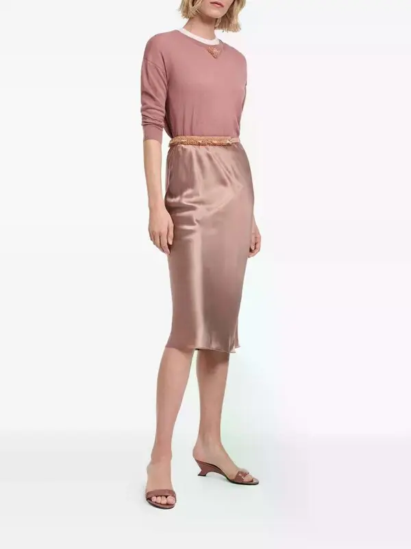 Dorothee Schumacher Straight Silk Skirt
