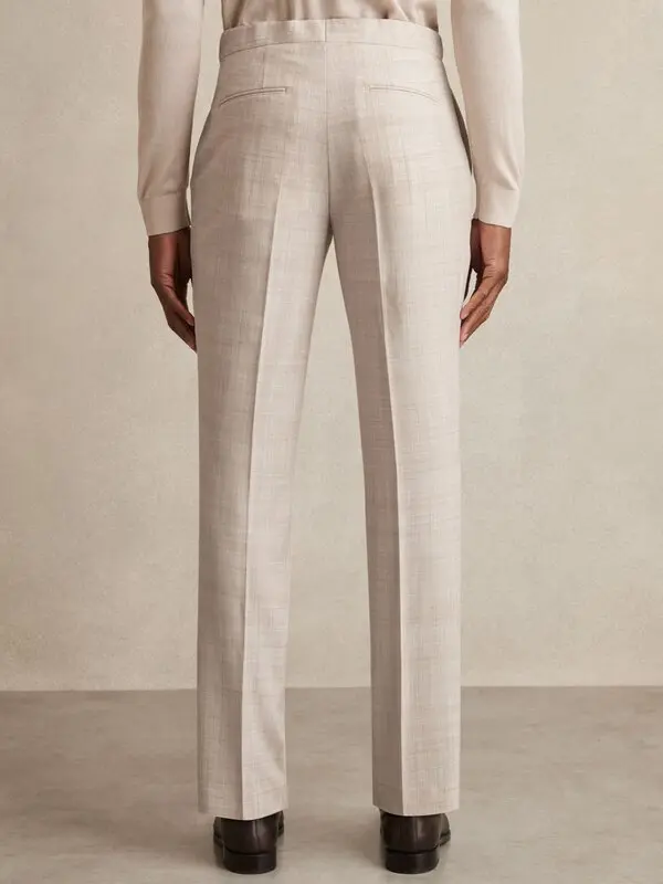 REISS Belmondo Check Regular-fit Suit Trousers