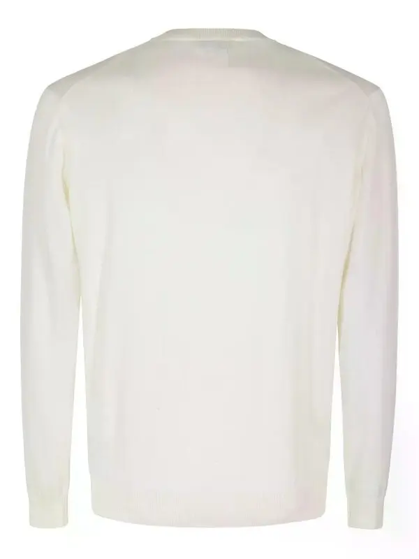 FILIPPO DE LAURENTIIS Crew-neck Fine-knit Sweater - Neutrals