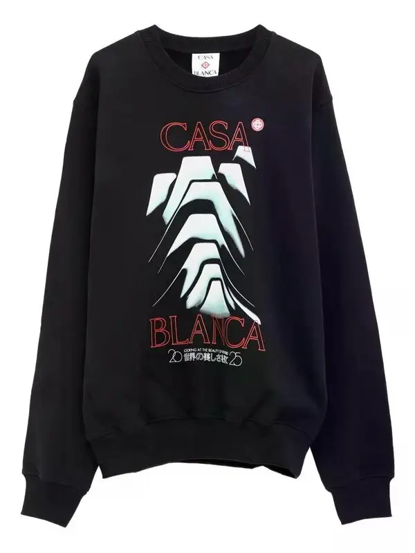 Casablanca Graphic-print Sweatshirt - Black