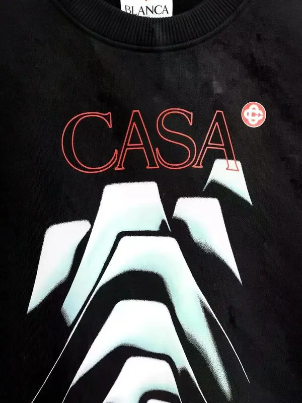 Casablanca Graphic-print Sweatshirt - Black