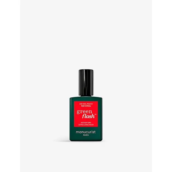 MANUCURIST Green Flash Nail Polish 15ml - Red Coral