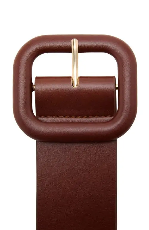 Mango Faux Leather Belt