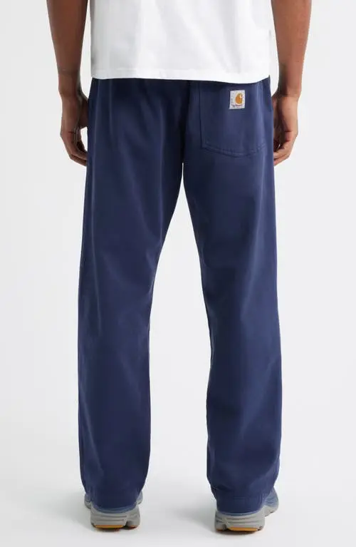 Carhartt Work In Progress Floyde Twill Drawstring Pants - Blue (garment Dyed)