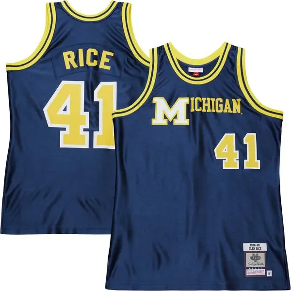 Mitchell & Ness Glen Rice Michigan Wolverines 1988/89 Authentic Jersey