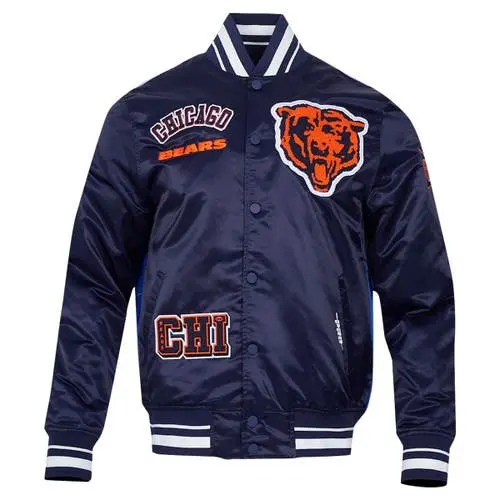PRO STANDARD Chicago Bears Sublimated Satin Full-snap Jacket