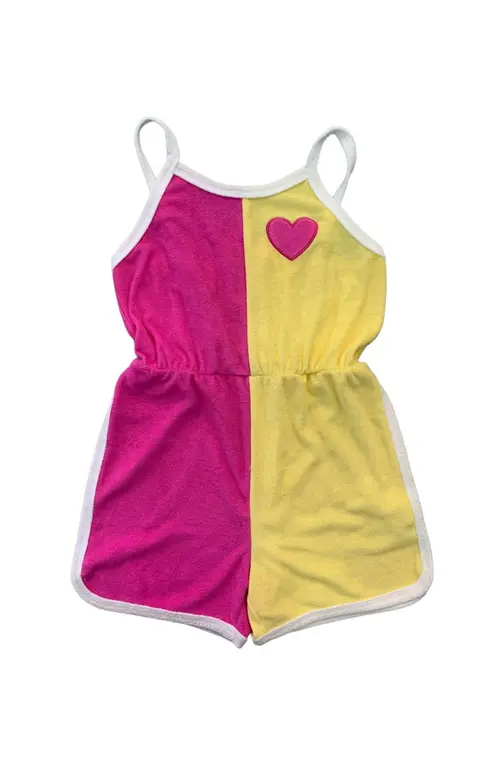 LOLA + THE BOYS Sunshine Love Romper - Pink