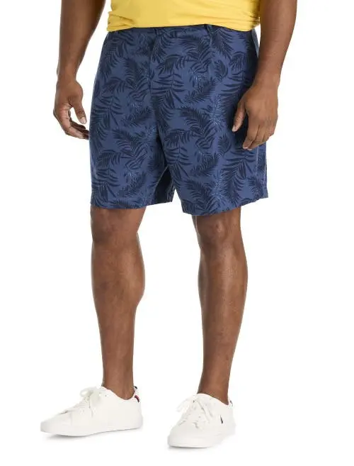 NAUTICA Big & Tall Striped Pull-on Shorts