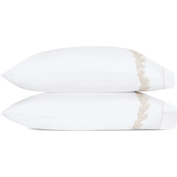 MATOUK Atoll Set Of 2 Pillowcases - Dune