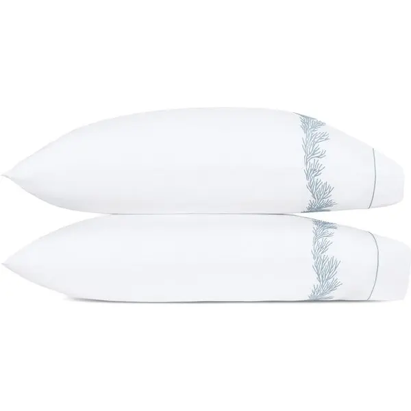 MATOUK Atoll Set Of 2 Pillowcases - Wedgwood