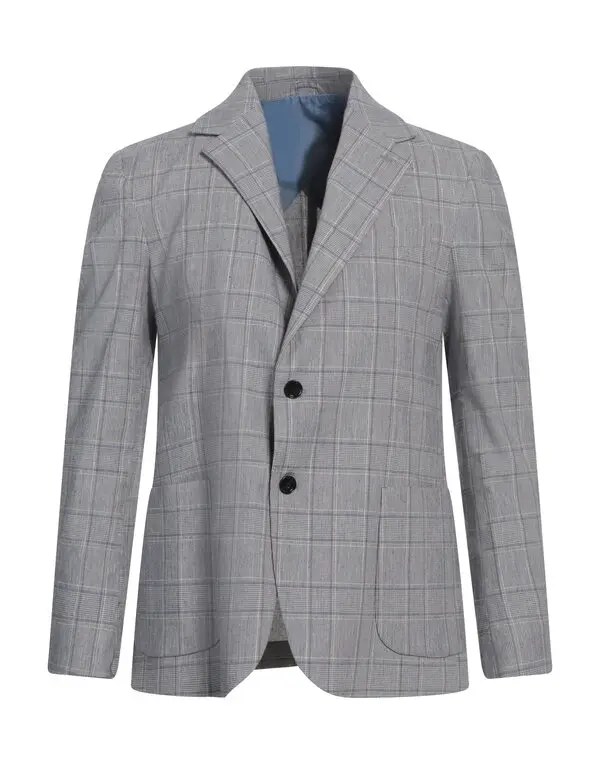 LIU •JO MAN Blazer Size Cotton, Linen, Polyester, Elastane