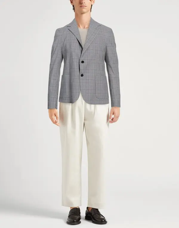 LIU •JO MAN Blazer Size Cotton, Linen, Polyester, Elastane