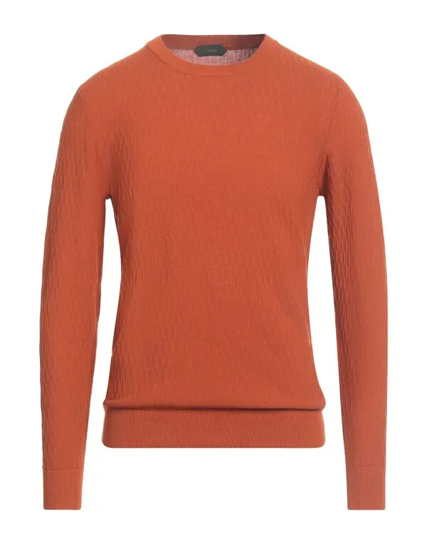 ZANONE Sweater Size Cotton - Rust