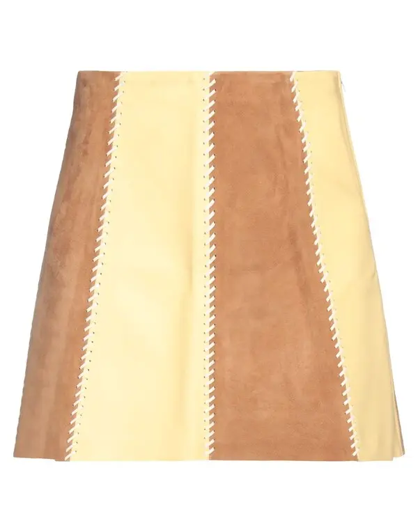Marni Mini Leather Flared Skirt