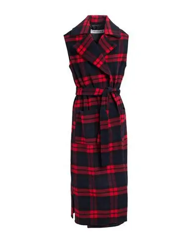 SHIRTAPORTER Belted Tartan Sleeveless Coat