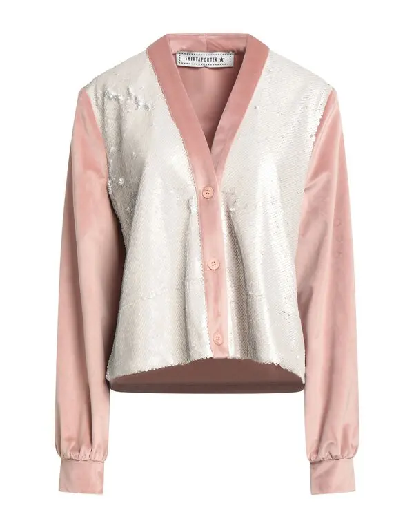 SHIRTAPORTER Velvet Jacket With Appliqués And Sequins - Pink