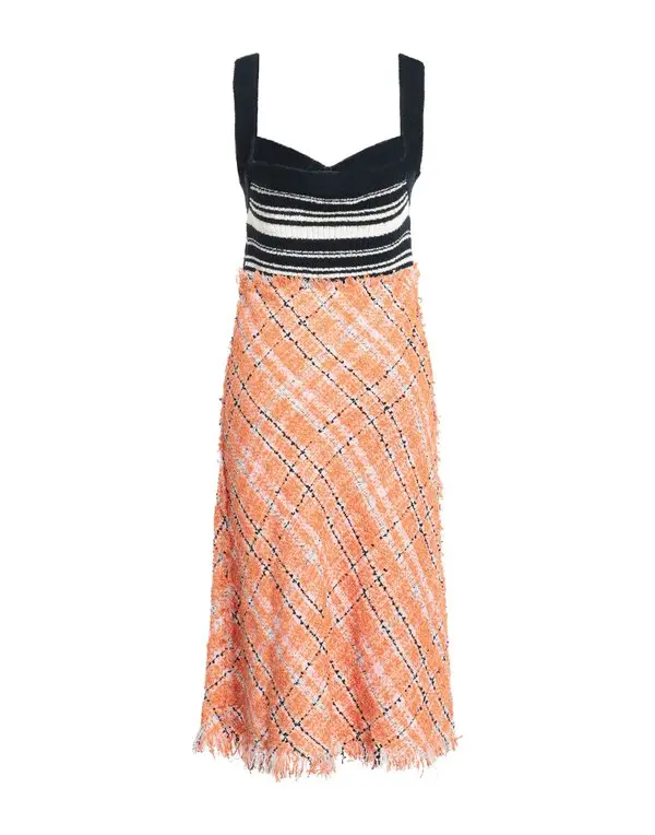 Marni Midi Flared Bouclé Knit Dress