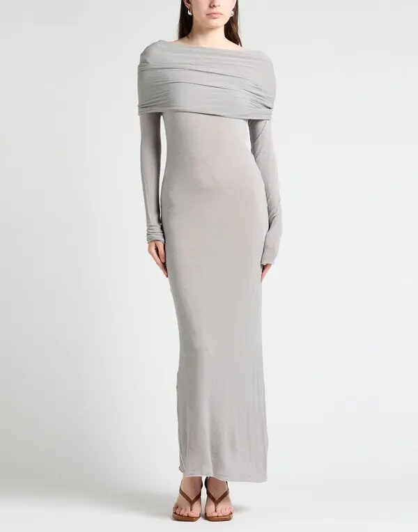 grey maxi bodycon dress Alysi Knitted In - 57% Off WomensDresses