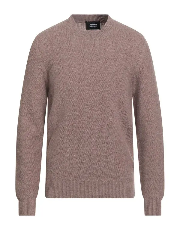 Alpha Studio Sweater In Geelong Wool
