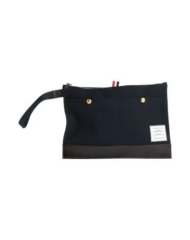 Thom Browne Handbag Midnight Cotton And Calfskin - Blue